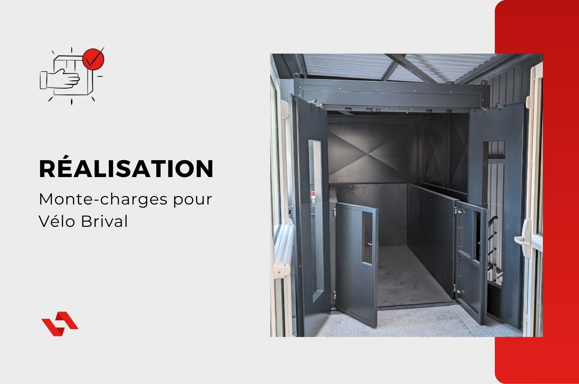 Vélo Brival optimise sa logistique avec un monte-charge sur mesure ...